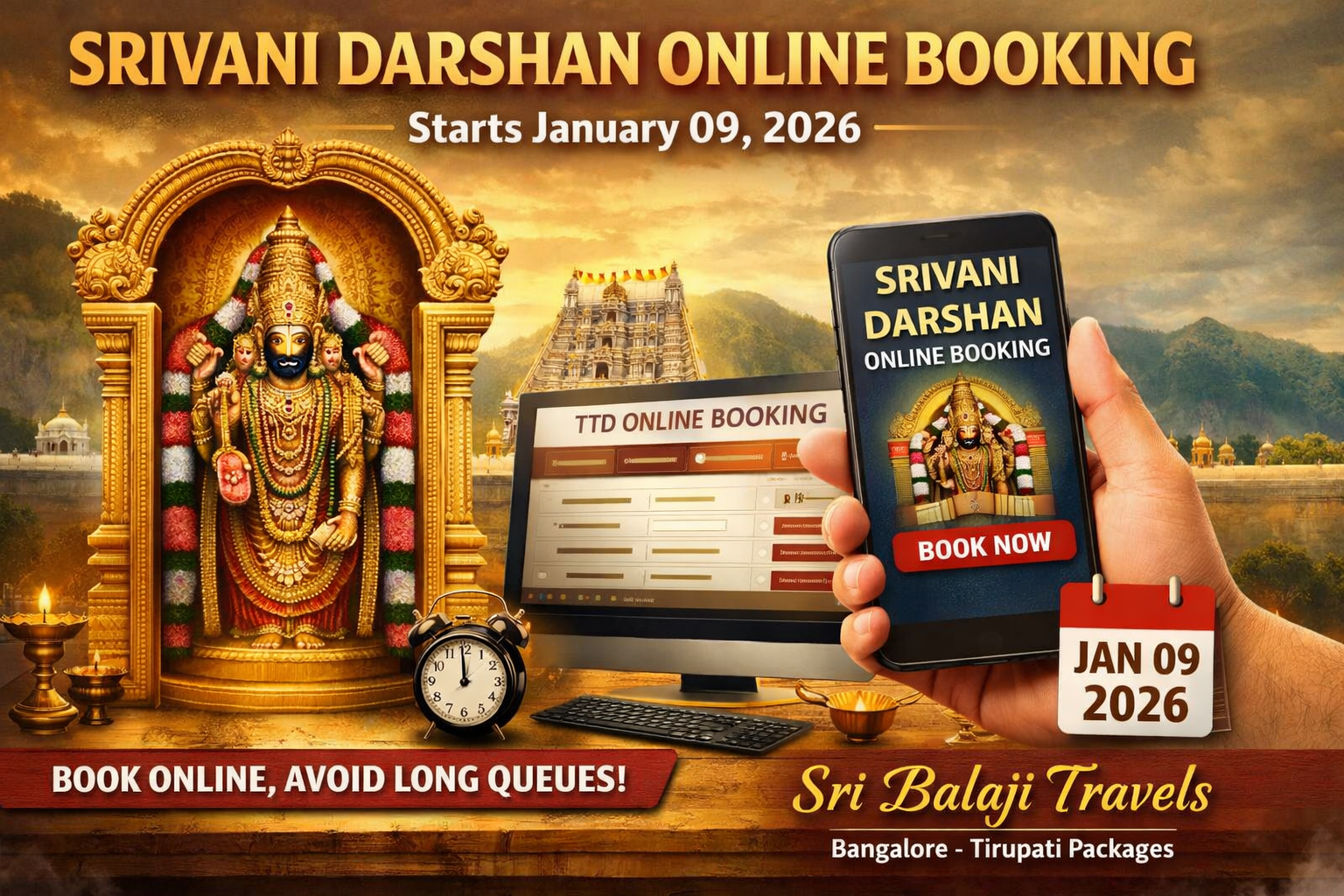 Planning SRIVANI Darshan? TTD’s New Online Booking Rule Starts January ...